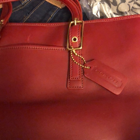 Coach | Bags | Bright Red Coach Bag | Poshmark